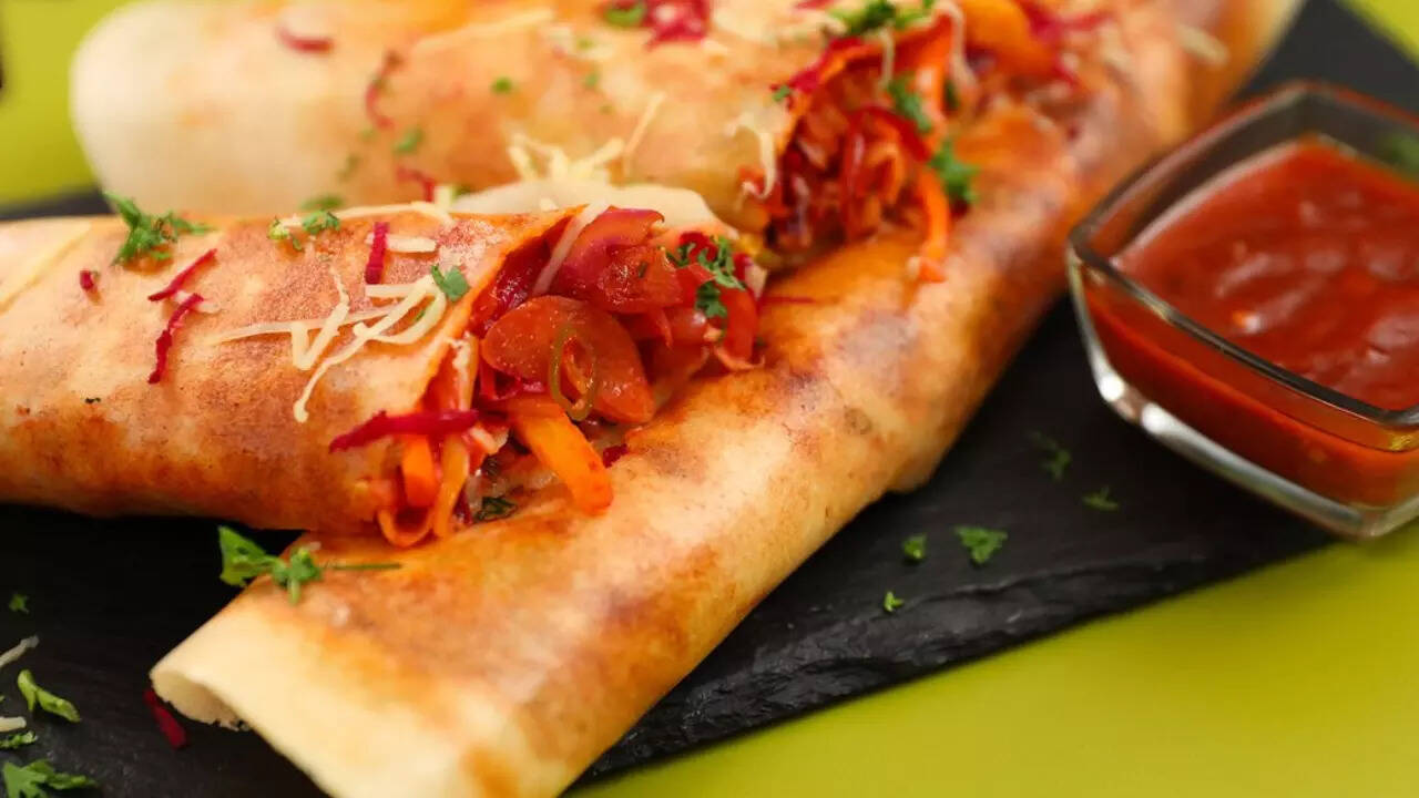 Watch: How to make Schezwan Spring Dosa - Times Food