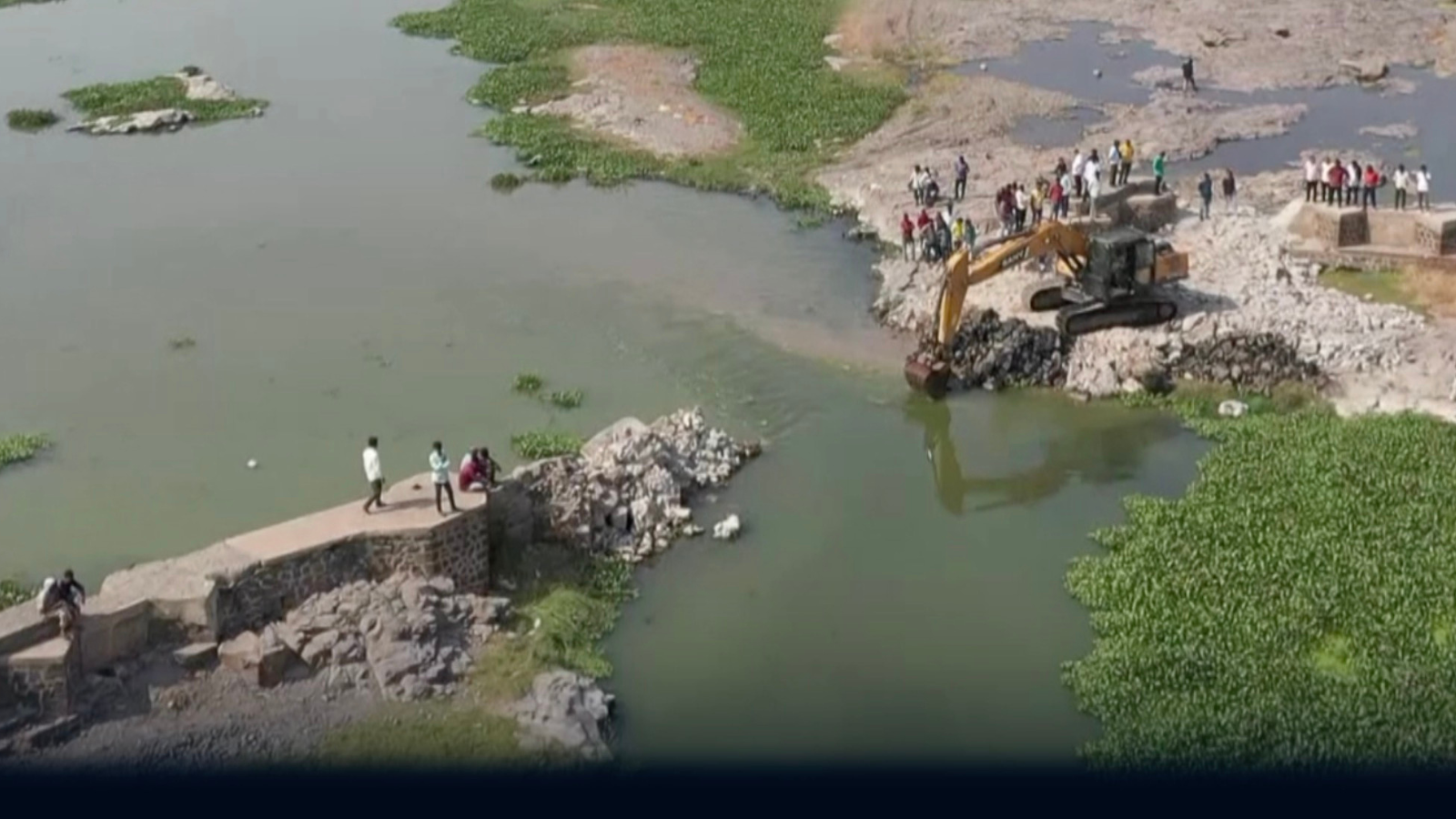 Aftermath of Morbi bridge collapse, aerial footage of disaster zone