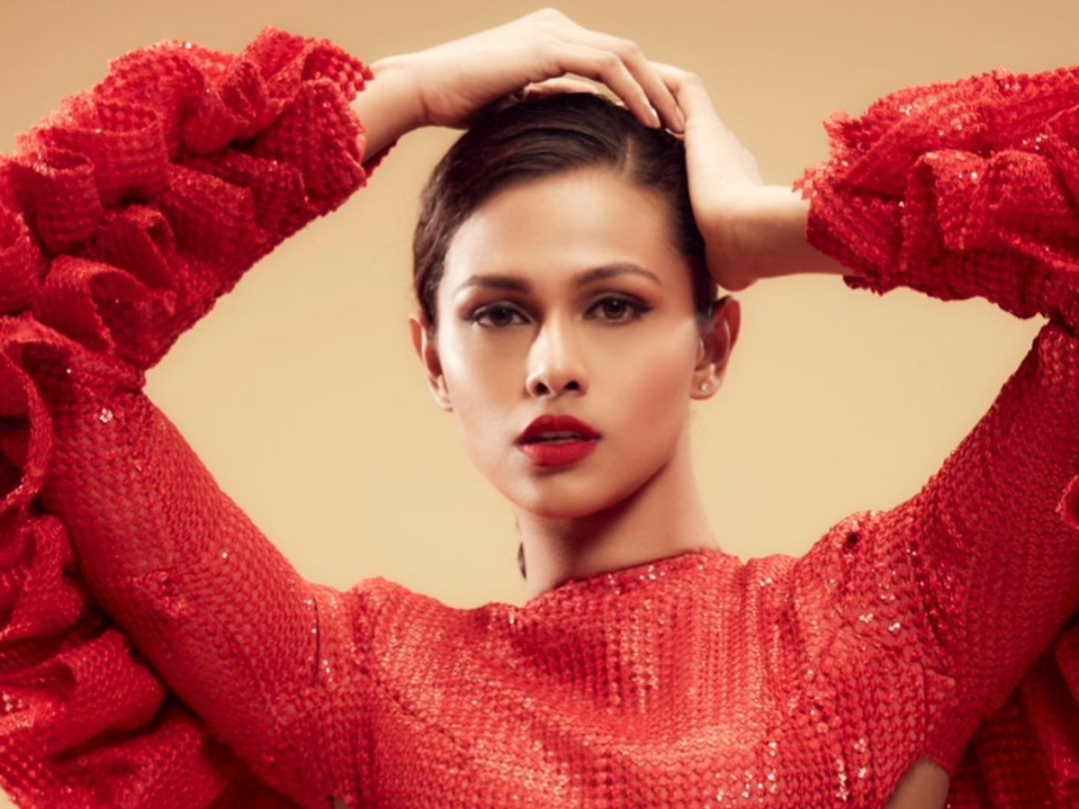 Adline Castelino turns head in a stunning red dress