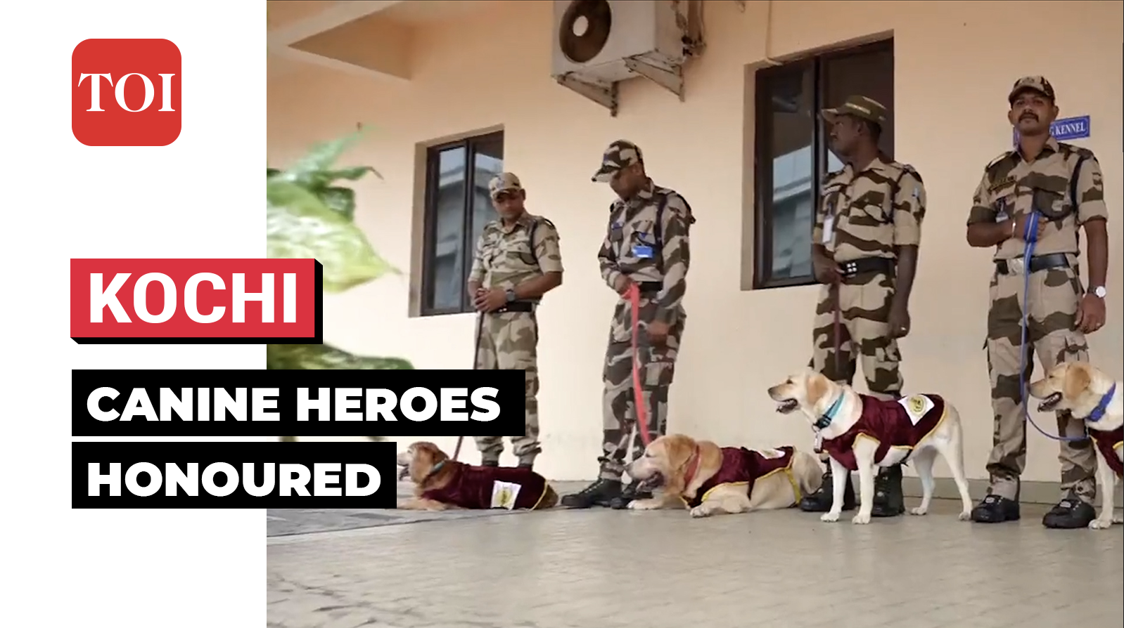 Kochi: CISF bids farewell to canine heroes