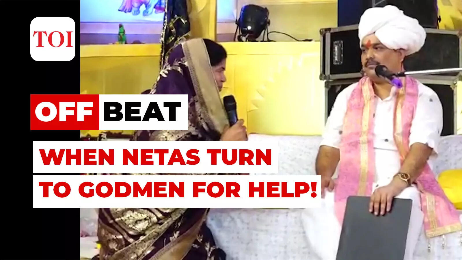 Watch: Former MP minister asks godman to reveal name of person ...