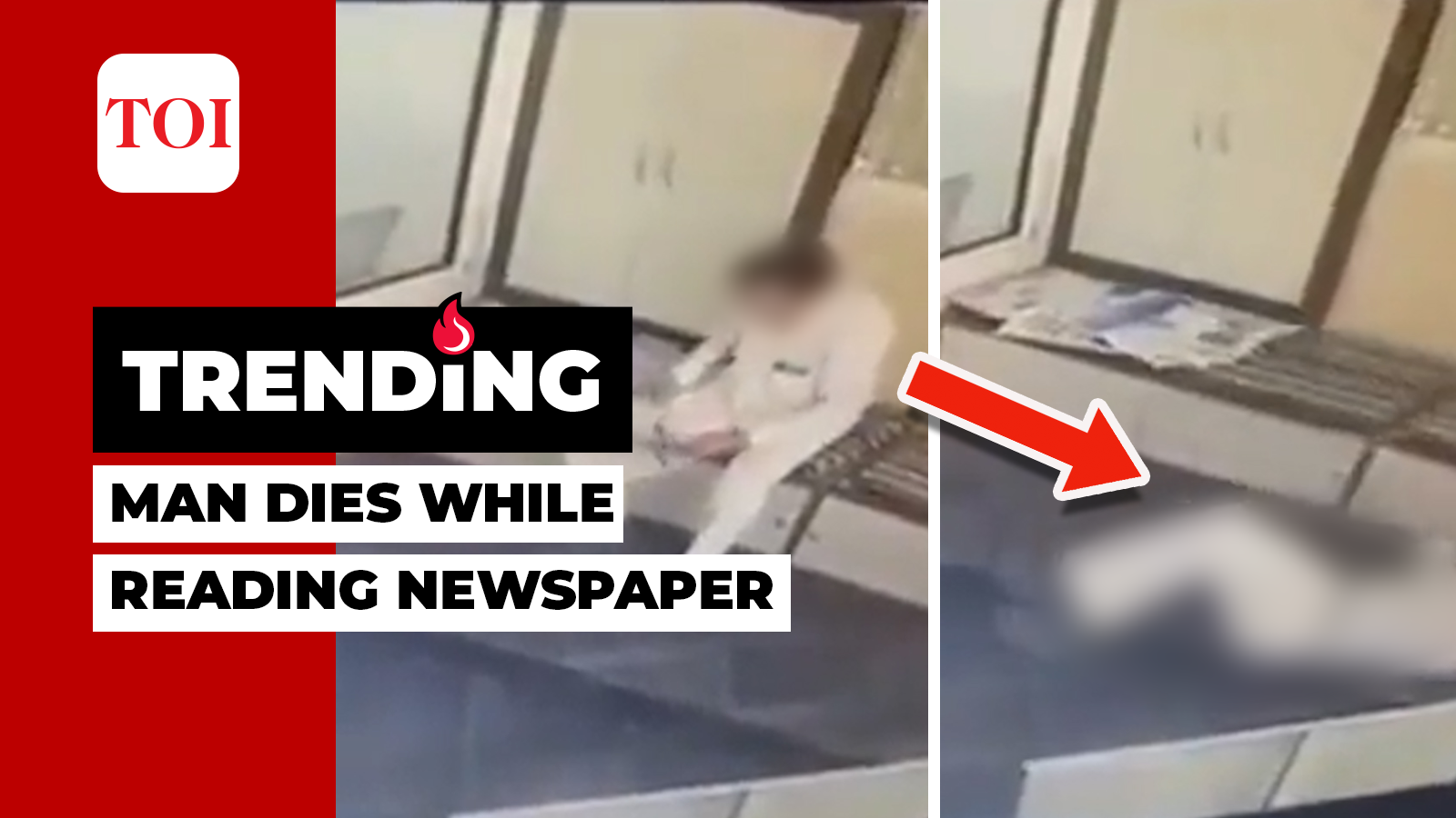 On cam: Rajasthan man suffers heart attack while reading newspaper ...