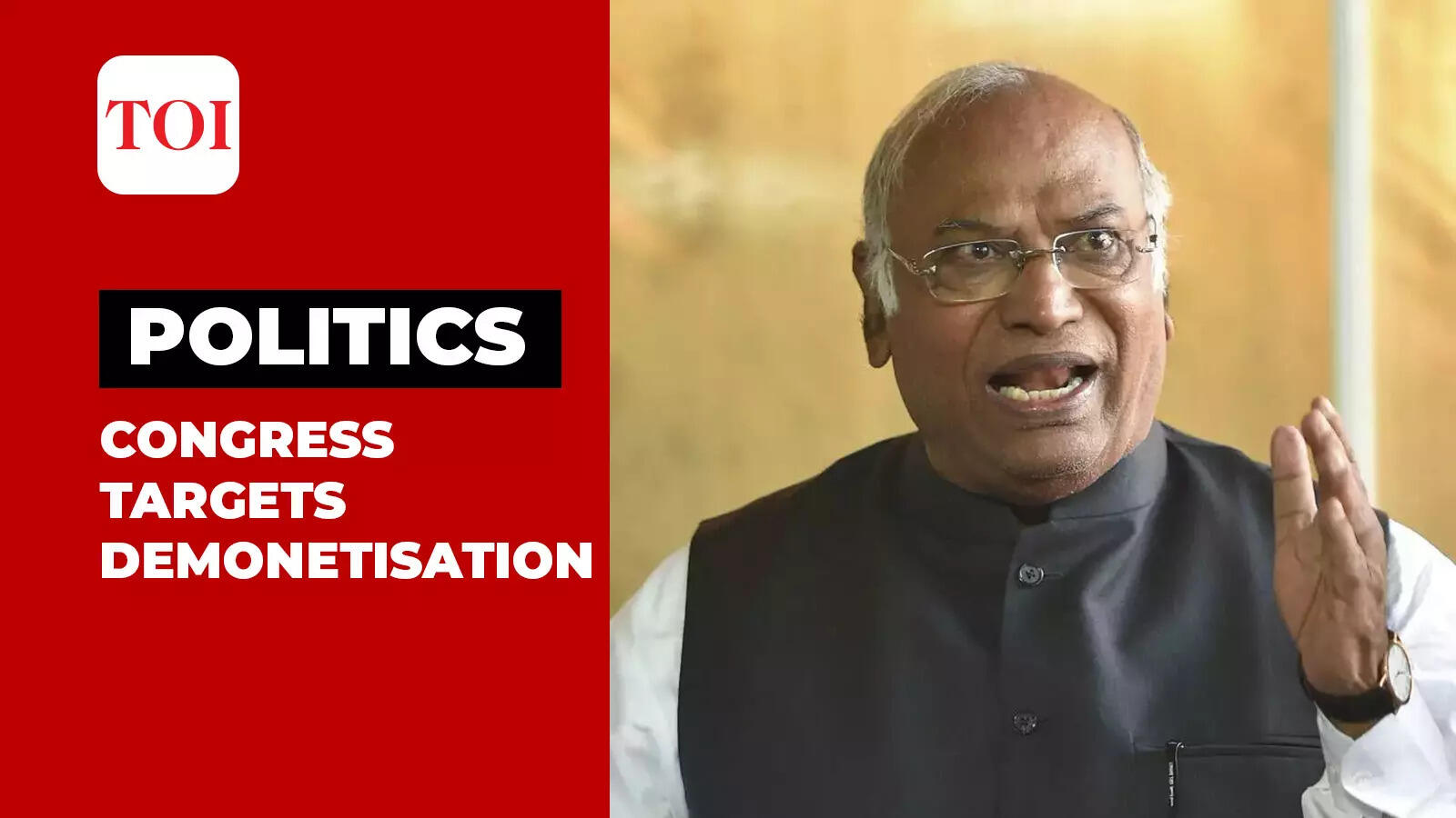 Mallikarjun Kharge targets PM Modi over demonetisation, calls it 'epic failure'
