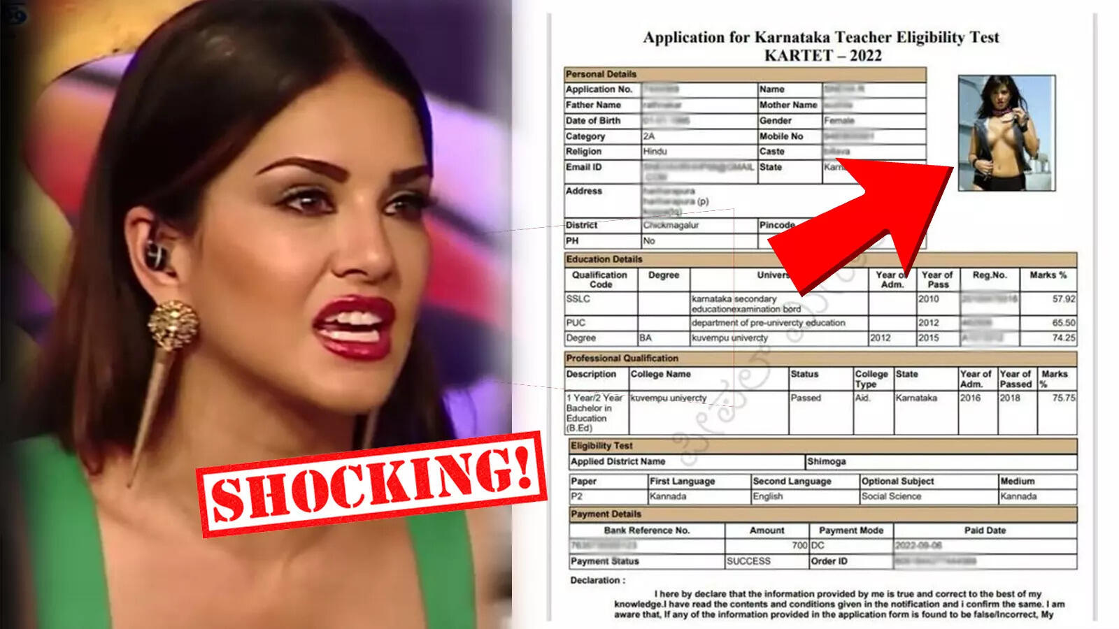 OMG! Sunny Leone's 'bold' photo appears on Karnataka Teachers ...