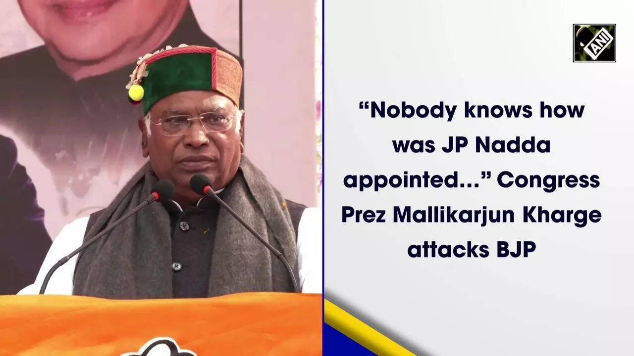 'Nobody knows how was JP Nadda appointed,' Congress Prez Mallikarjun Kharge attacks BJP