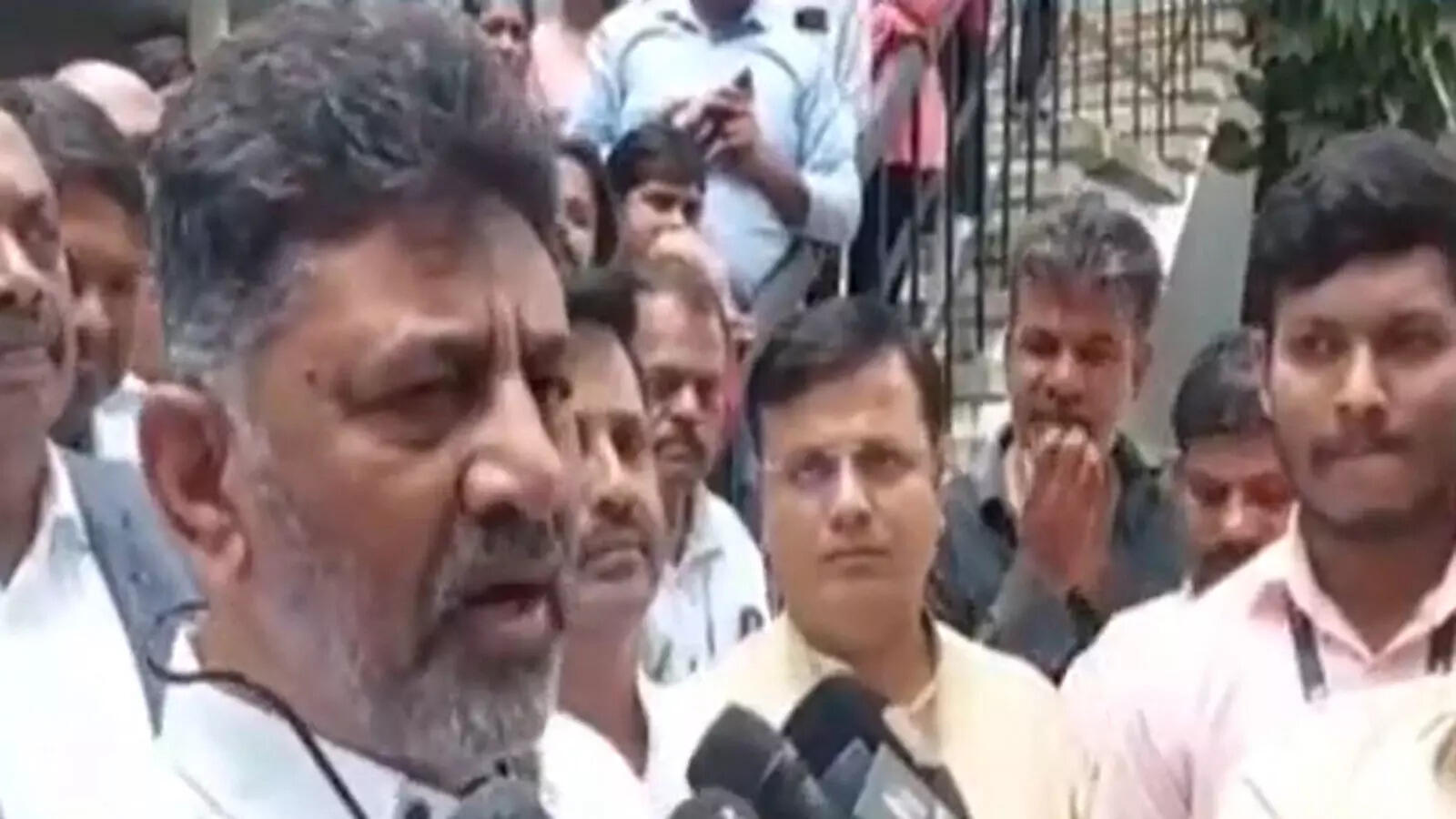 Karnataka Congress leader DK Shivakumar: 'Why govt funds were used to install Kempegowda statue'