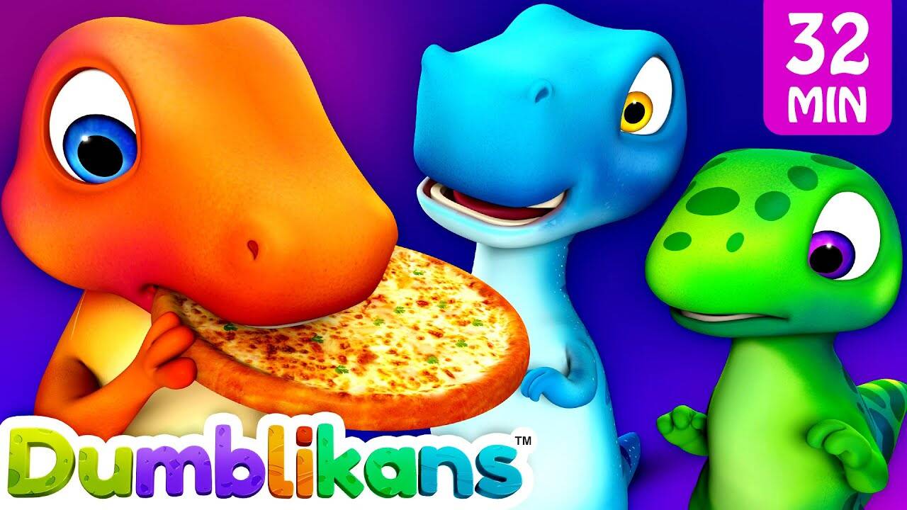 English Kids Poem: Nursery Song in English 'Yummy Pizza Fractions'