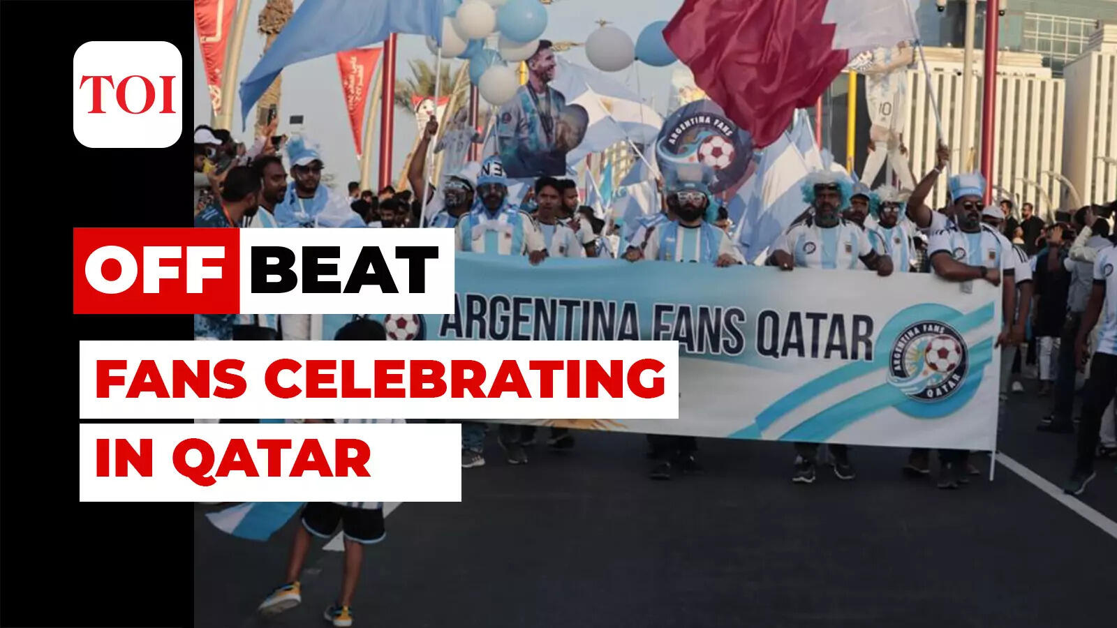 With football World Cup a week away, fans start celebrating in Qatar
