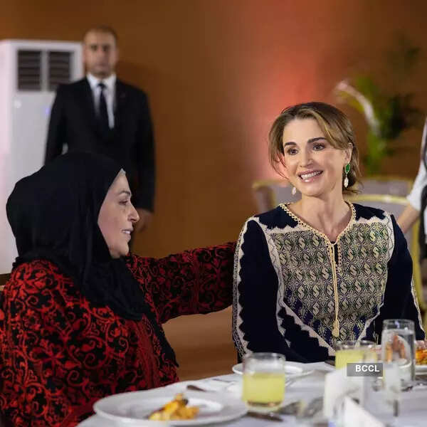 Queen Rania of Jordan ups the glam quotient with her bewitching ...
