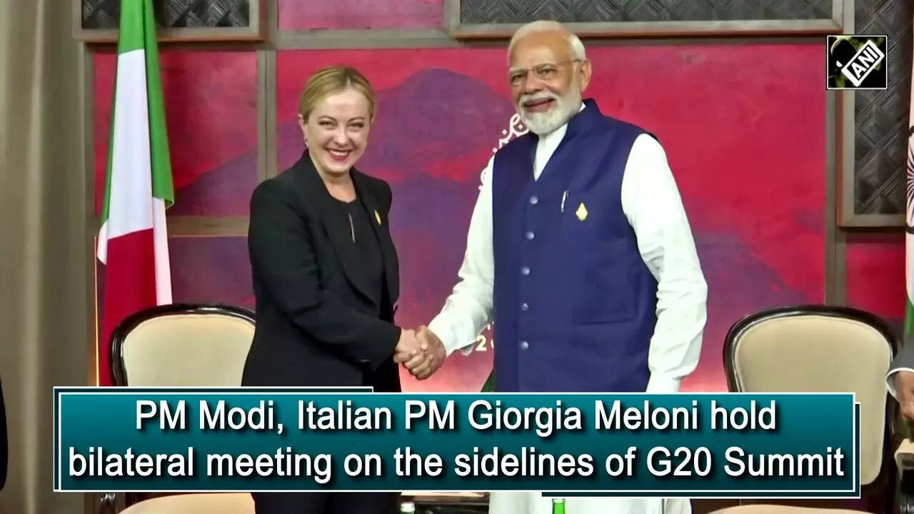 PM Modi, Italian PM Giorgia Meloni hold bilateral meeting on the sidelines of G20 Summit