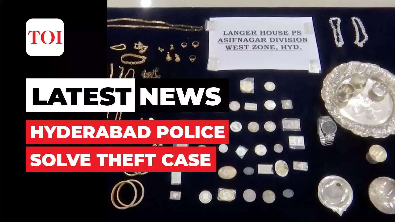 Hyderabad police solve theft case, recover 51 tola gold, 1 kg silver articles