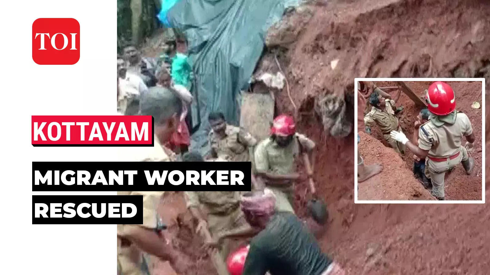 Kerala: Migrant worker trapped under mudslide rescued after hours-long operation