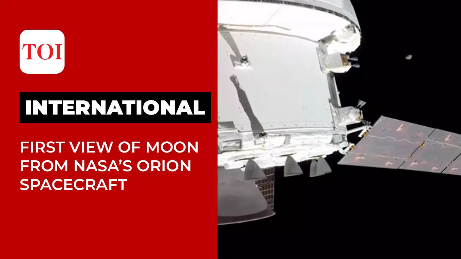 First view of moon from NASA’s Orion spacecraft