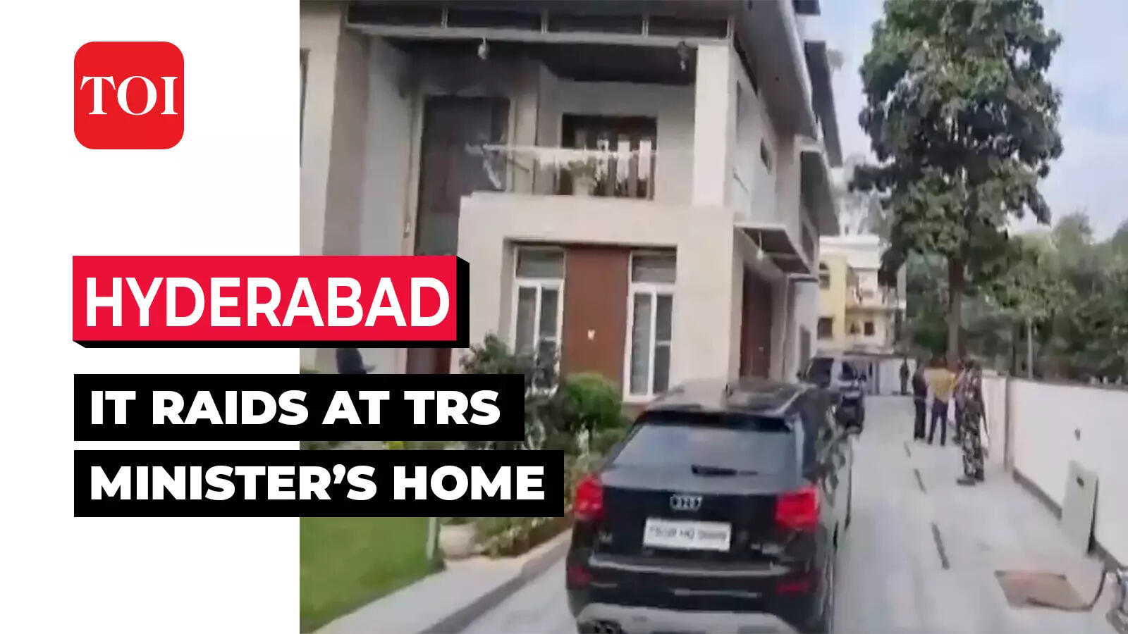 IT raids at TRS minister Malla Reddy's house in Hyderabad