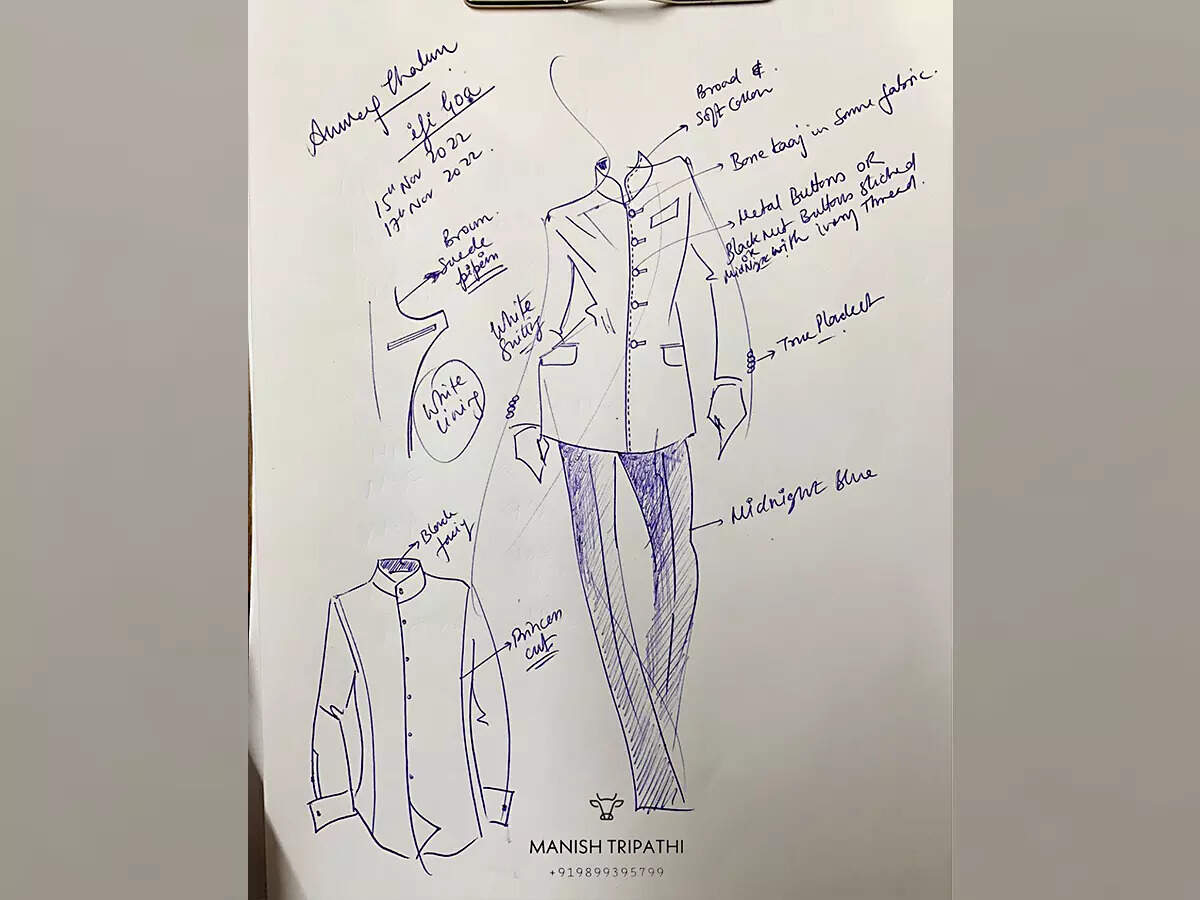 Manish Tripathi designs a bandhgala to highlight handloom at IFFI - Times of India