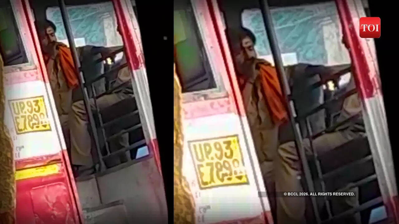 Video of UP's bus driver smoking marijuana inside bus caught on Cam