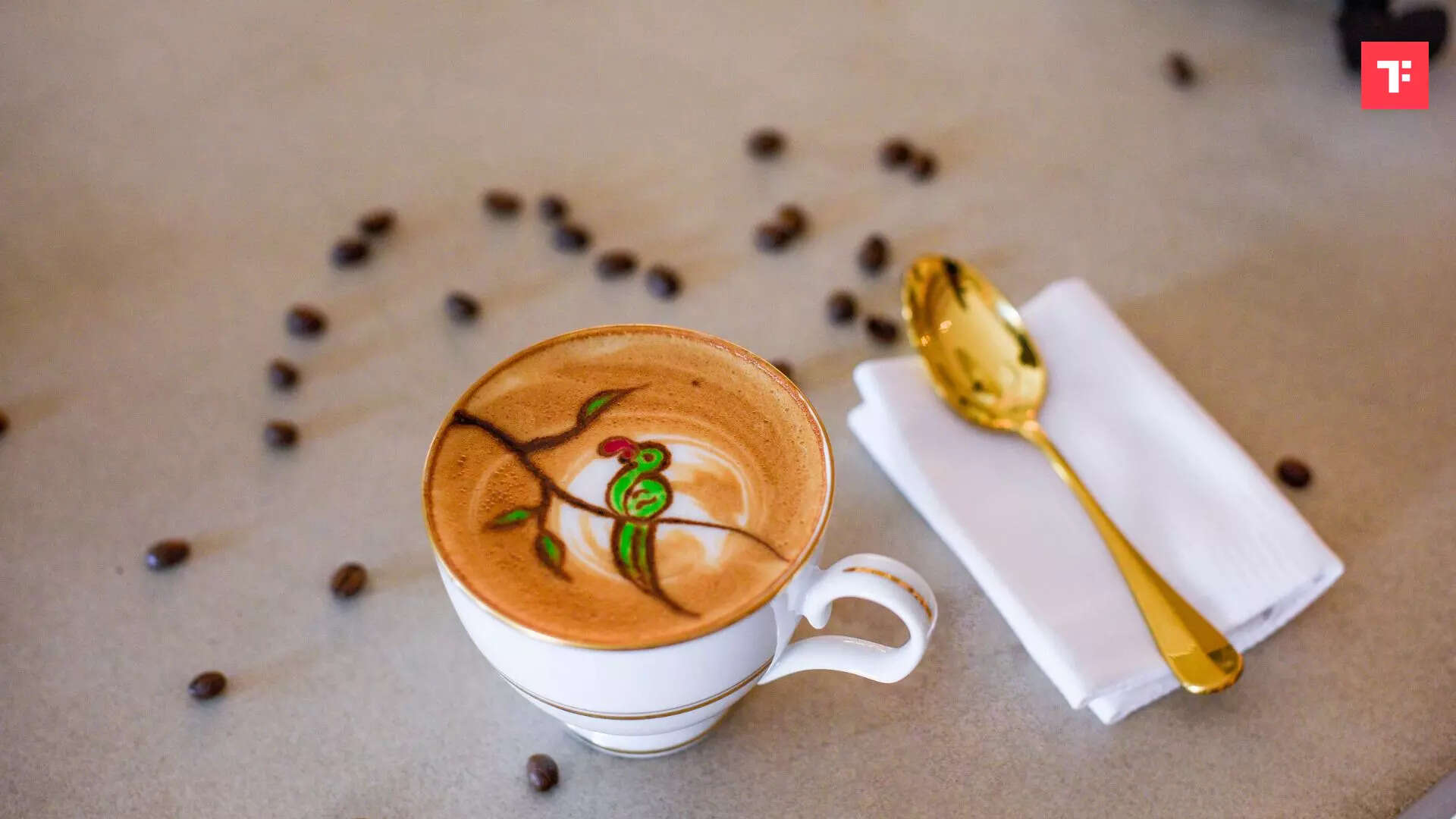 Watch: How to make Handpainted Coffee - Times Food
