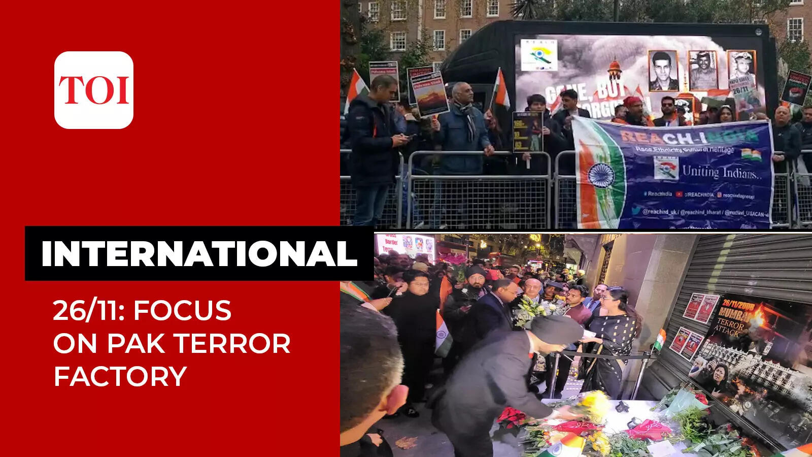London: British Indians protest outside Pakistan High Commission on 26/ ...