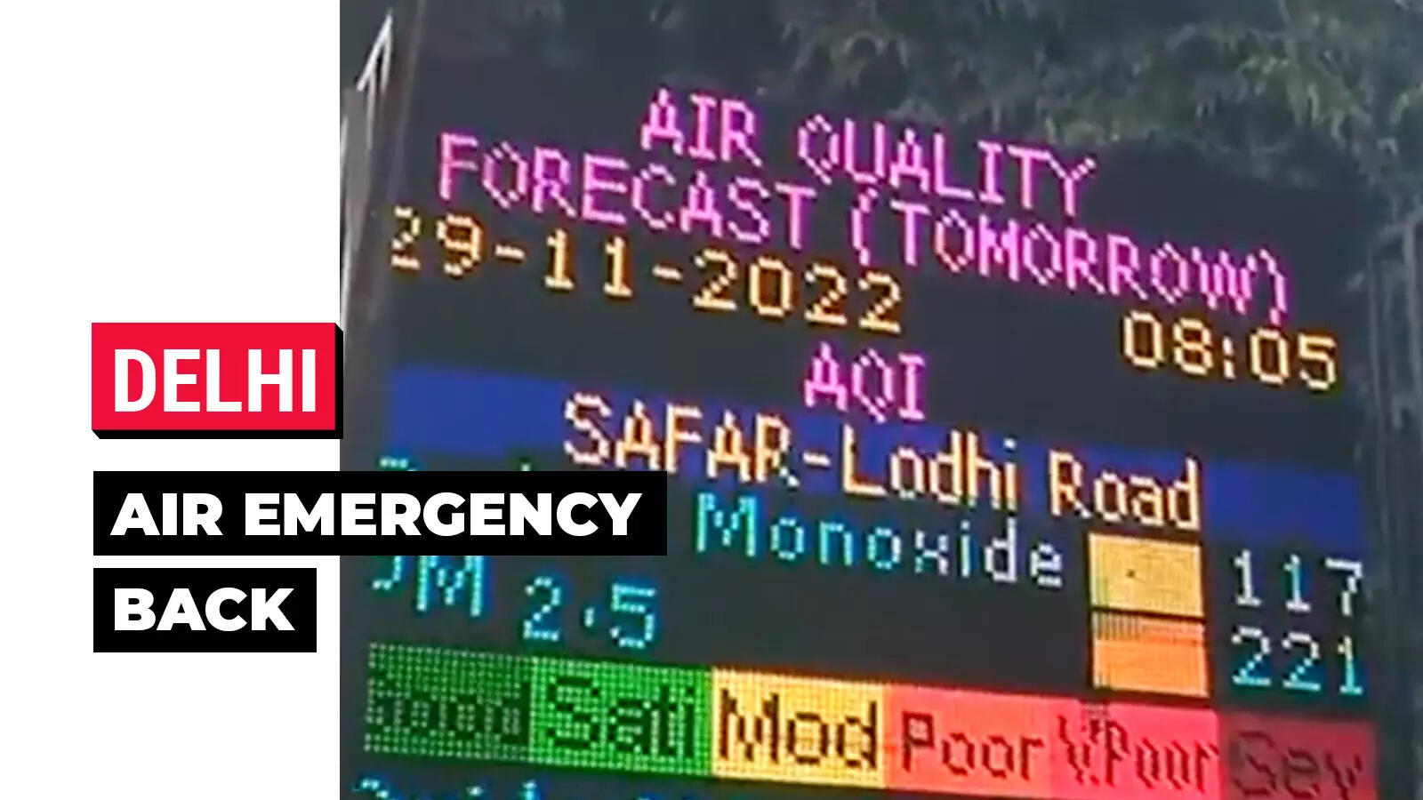 air quality: Delhi: Air quality turns toxic, AQI in 'very poor category'