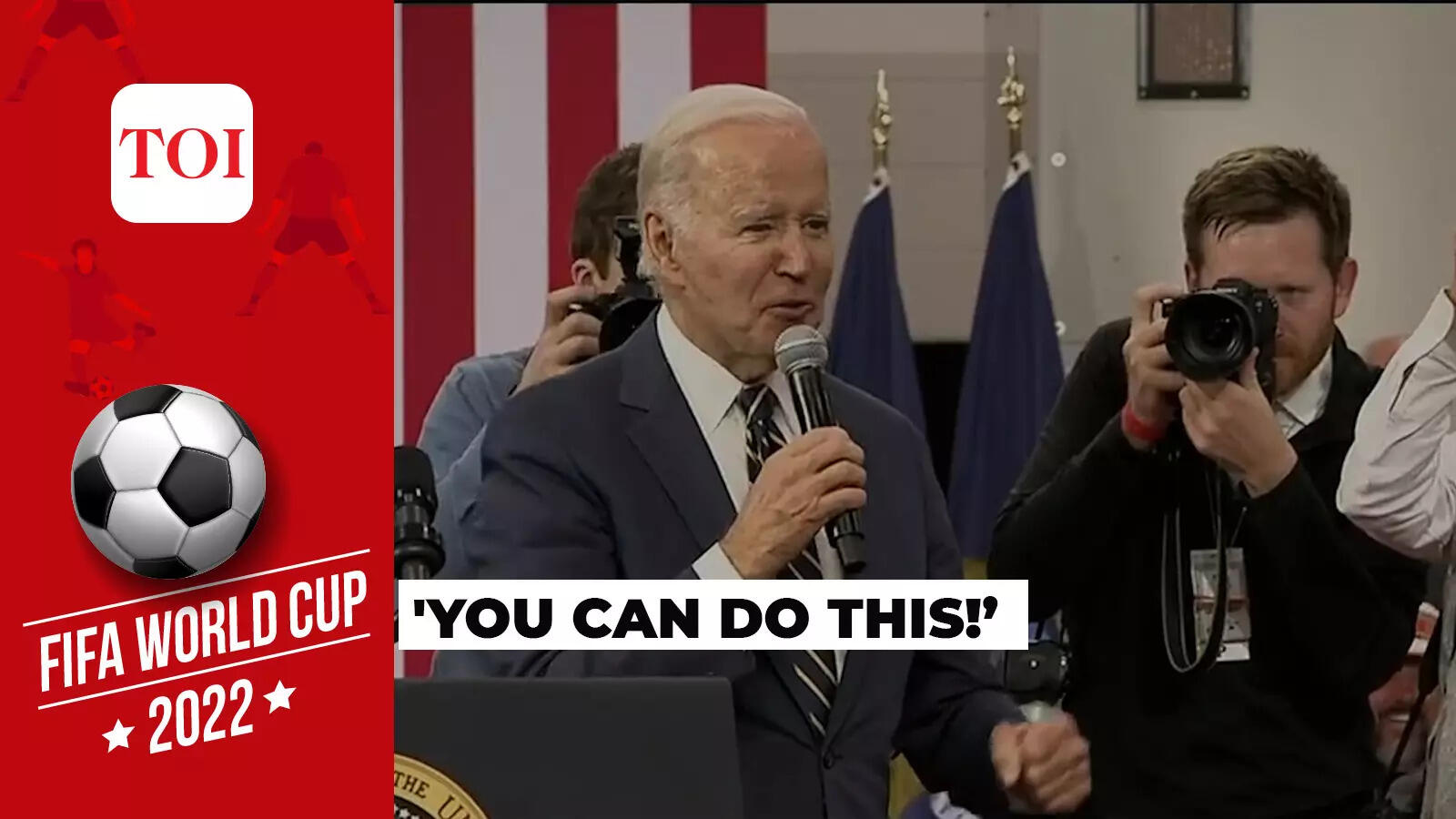 biden: Watch: Excited Joe Biden rushes to stage to announce USA soccer ...