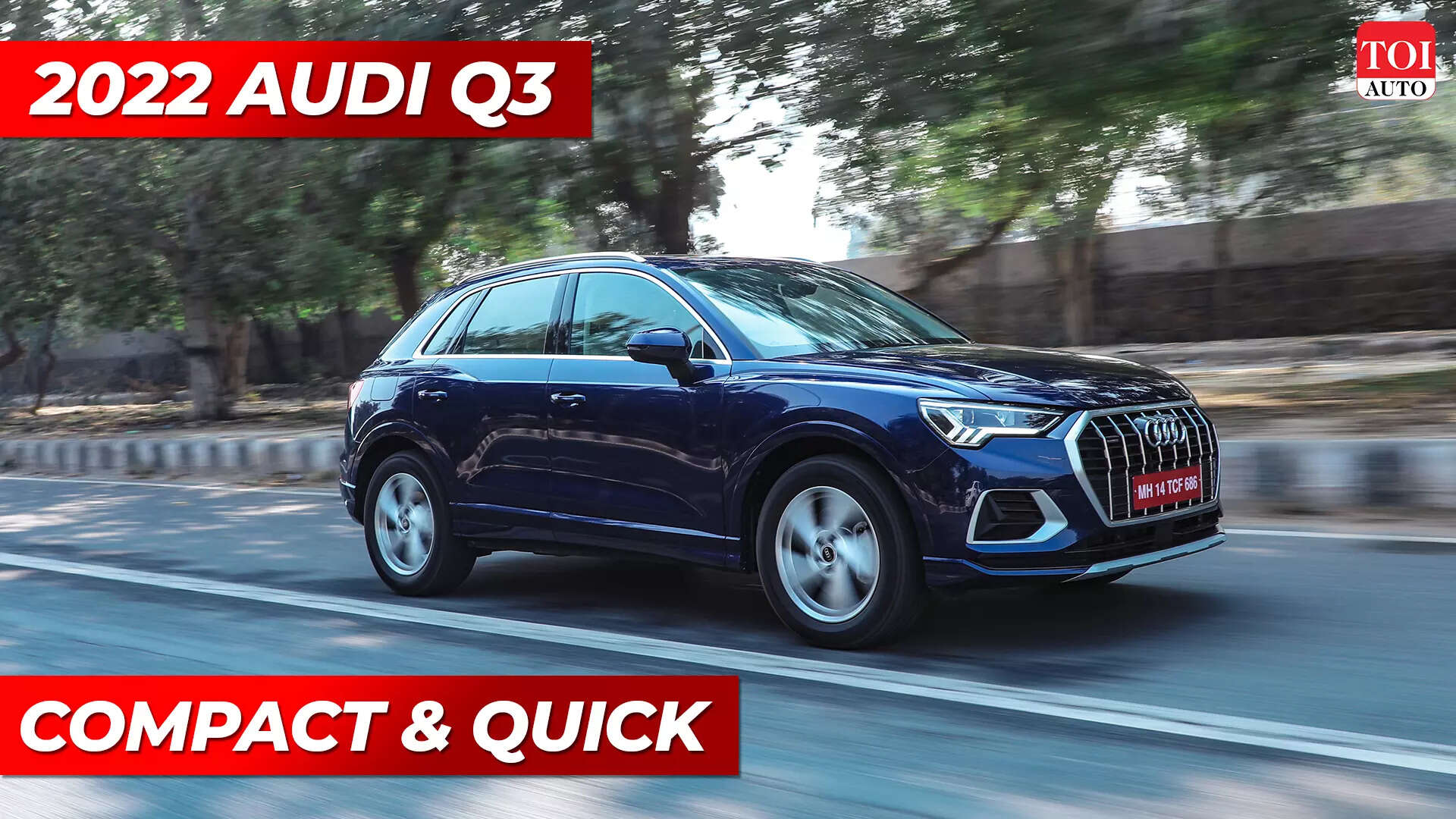 Driving a 190 hp, AWD entry-level SUV from Audi | 2022 Audi Q3 | TOI Auto