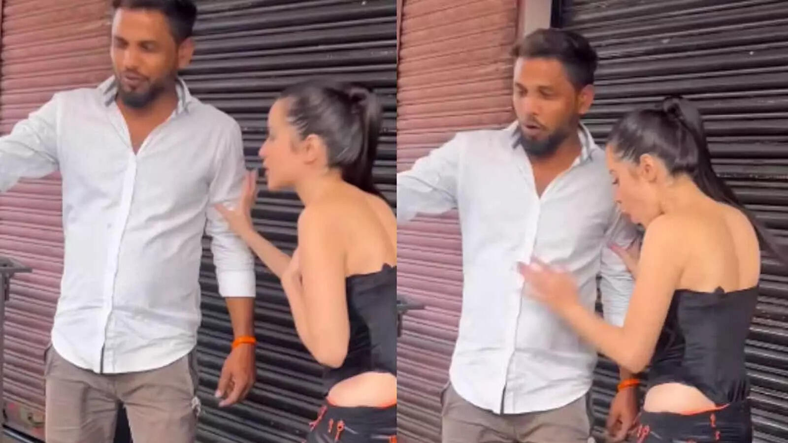 Trolled! Urfi Javed trips while posing for selfie with fan, netizens say 'Itna over acting nai ...