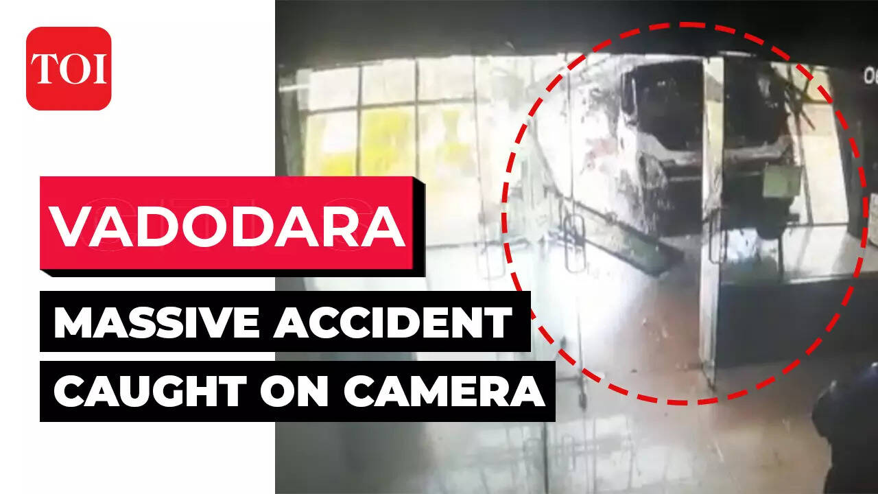 Watch: Petrol truck rams into Karjan toll plaza in Vadodara