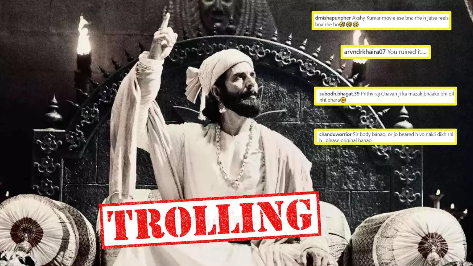 Akshay Kumar gets TROLLED for playing Chhatrapati Shivaji Maharaj ... Akshay Kumar gets TROLLED for playing Chhatrapati Shivaji Maharaj ...