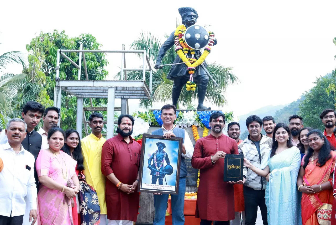 'Subhedar': Digpal Lanjekar and his team visit the birthplace of ...