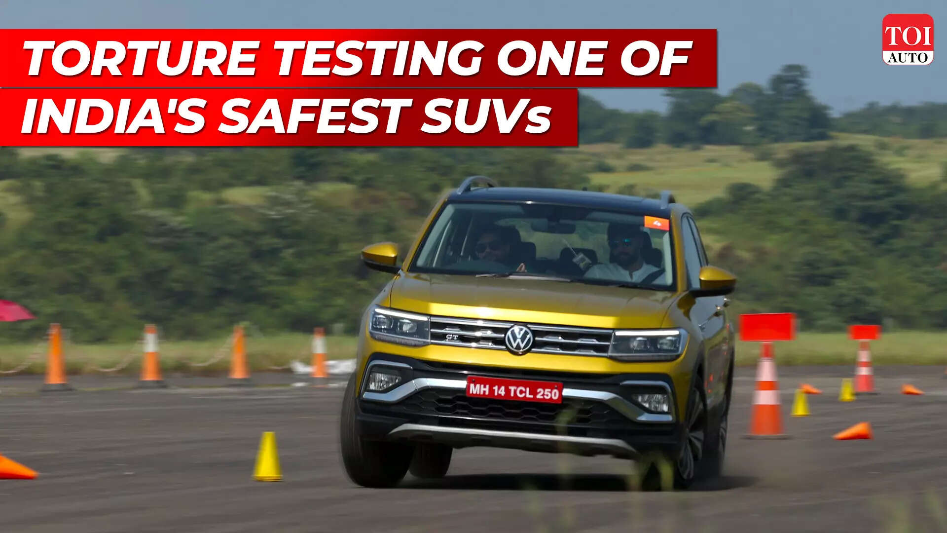 Driving Volkswagen Taigun on an Airfield! | TOI Auto