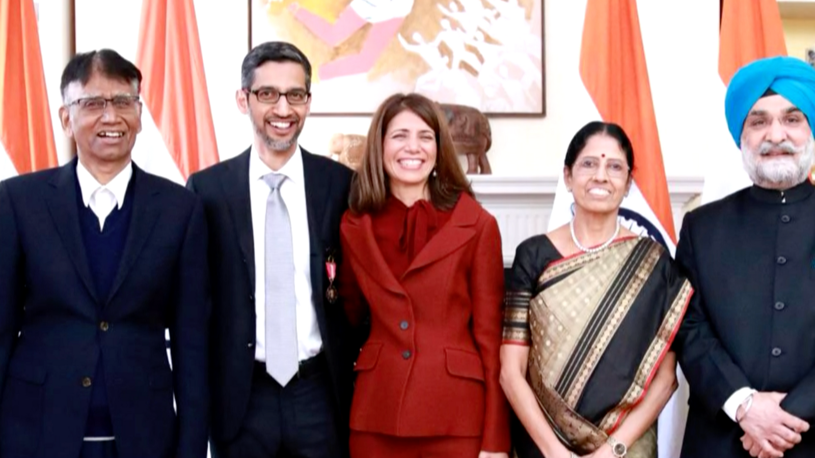 Indian Ambassador to US Taranjit Sandhu meets Google CEO Sundar Pichai