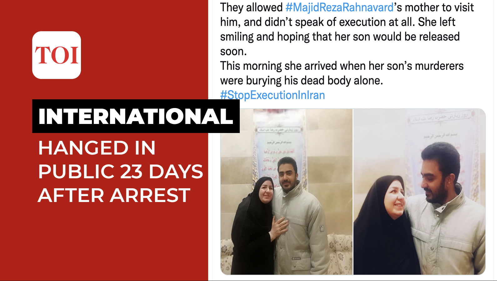 Majidreza Rahnavard hanged: Iranian authorities begin public execution ...
