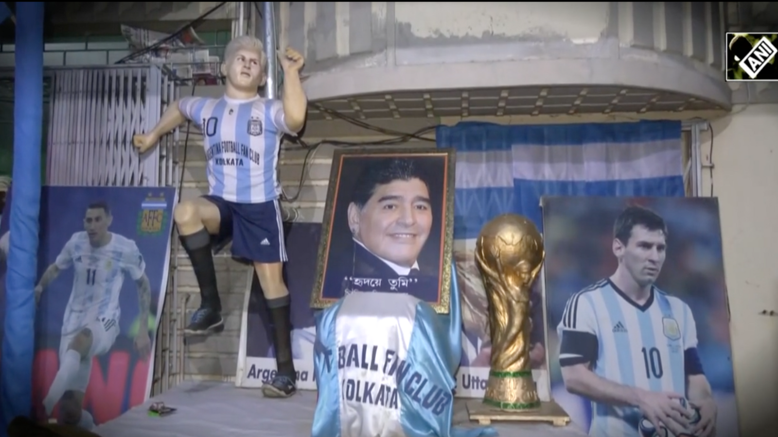 argentina: FIFA World Cup 2022: Kolkata gears up with cut-outs of ...