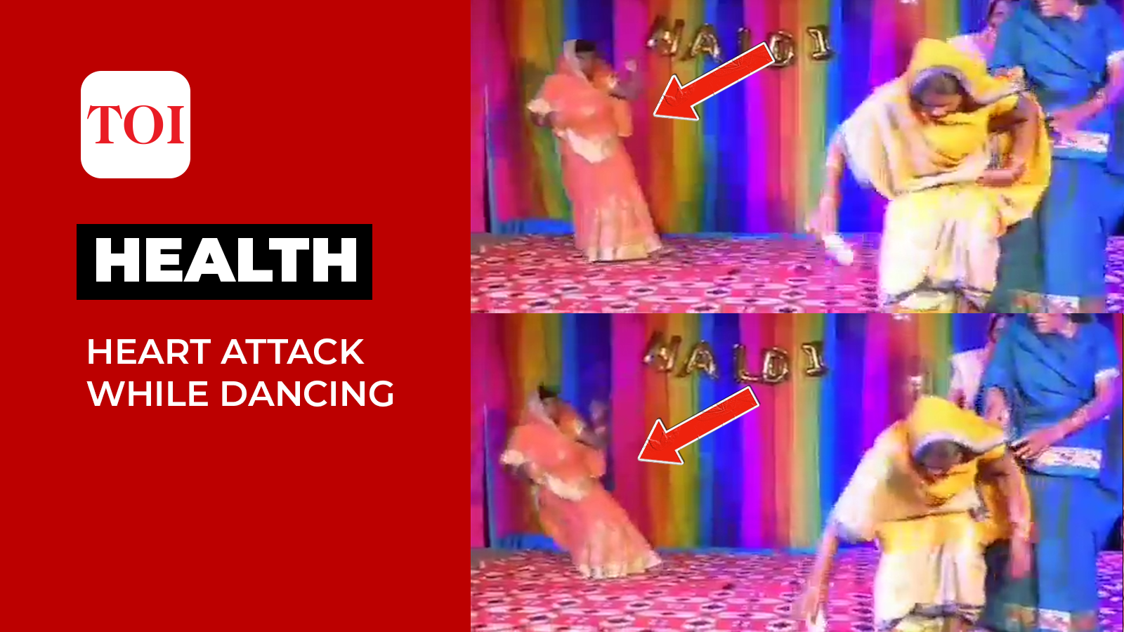 On cam: Woman dies of heart attack while dancing during a wedding programme