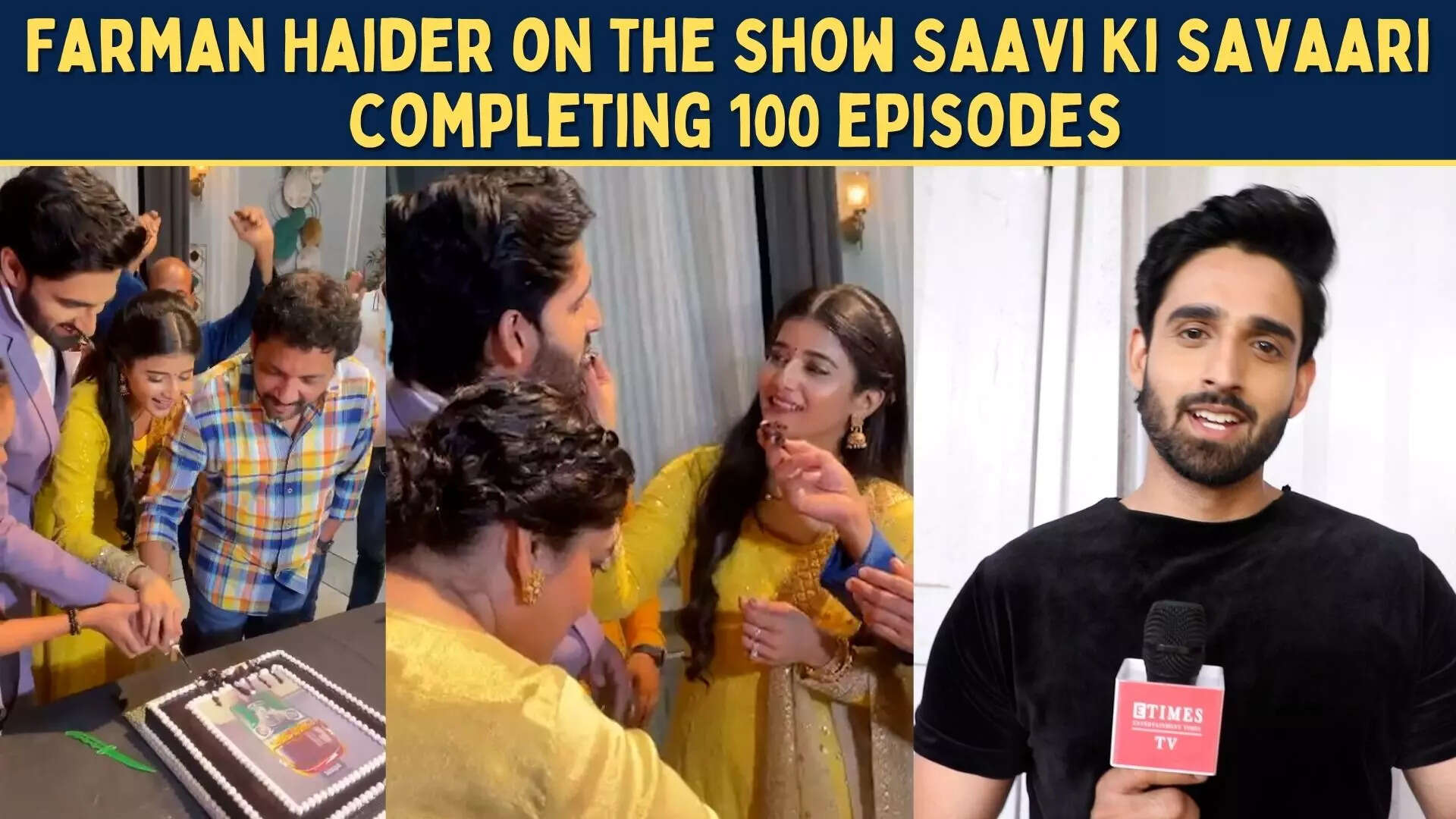 Saavi Ki Savaari's Farman Haider and team celebrate as the show ...