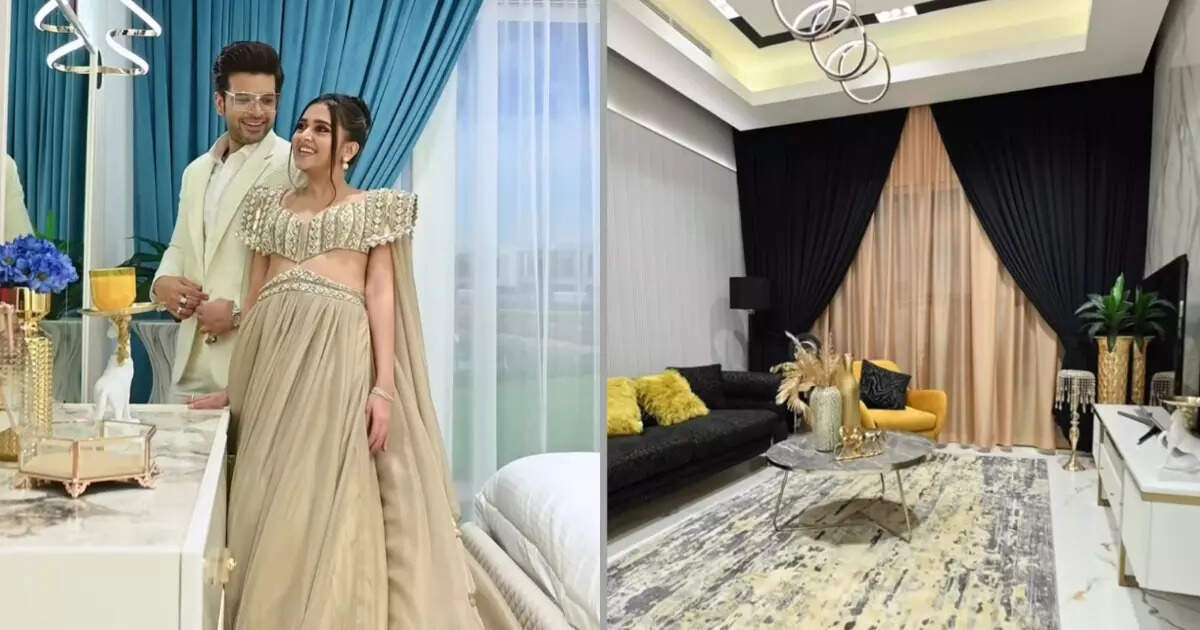 Tejasswi Prakash and Karan Kundrra's new house in Dubai has plush interiors; here's a tour of ...