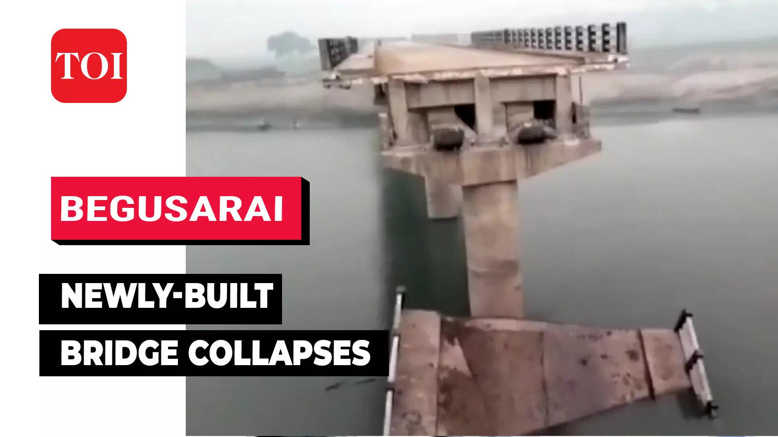 Watch: Bridge made at a cost of Rs 14 crore collapses before ...