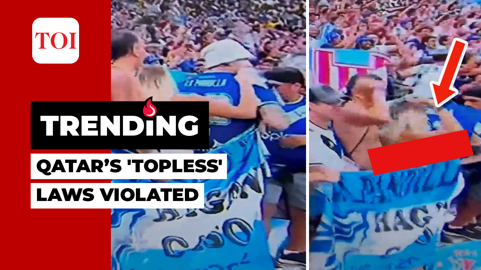 Argentine fans go topless to celebrate World Cup final victory, face ...