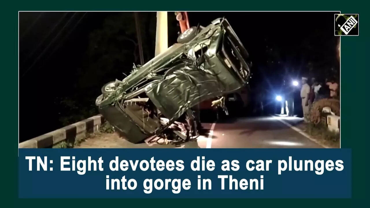 TN: Eight devotees die as car plunges into gorge in Theni