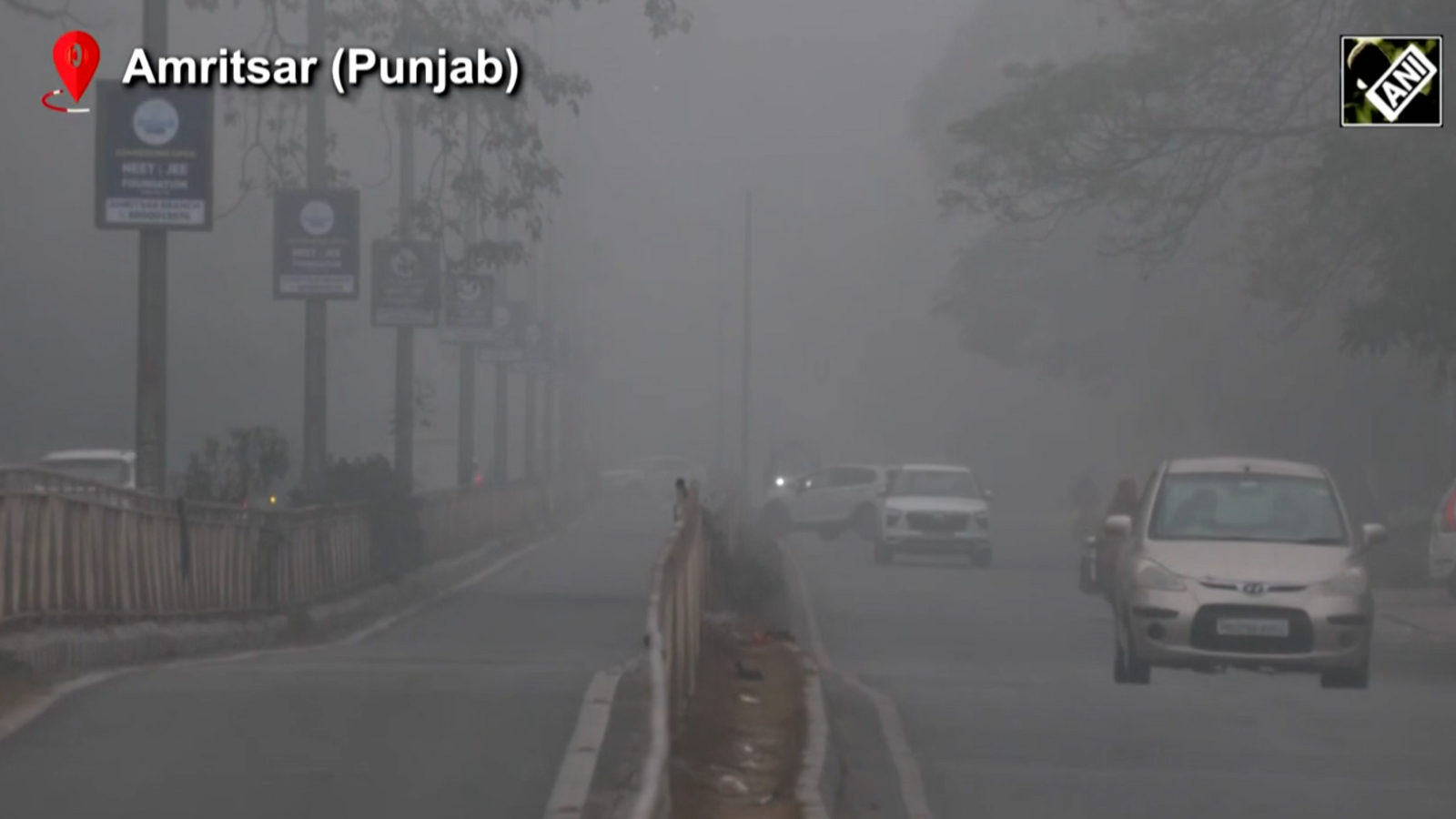 amritsar: Cold wave across North India: Dense fog engulfs Amritsar