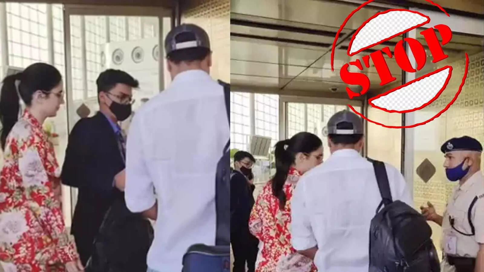 Caught on camera: Katrina Kaif stopped by CISF officer for security ...