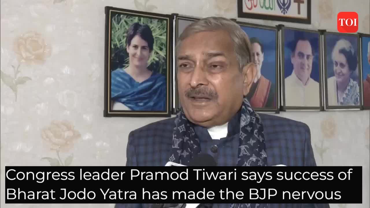 Congress leader Pramod Tiwari says BJP nervous over success of Bharat ...