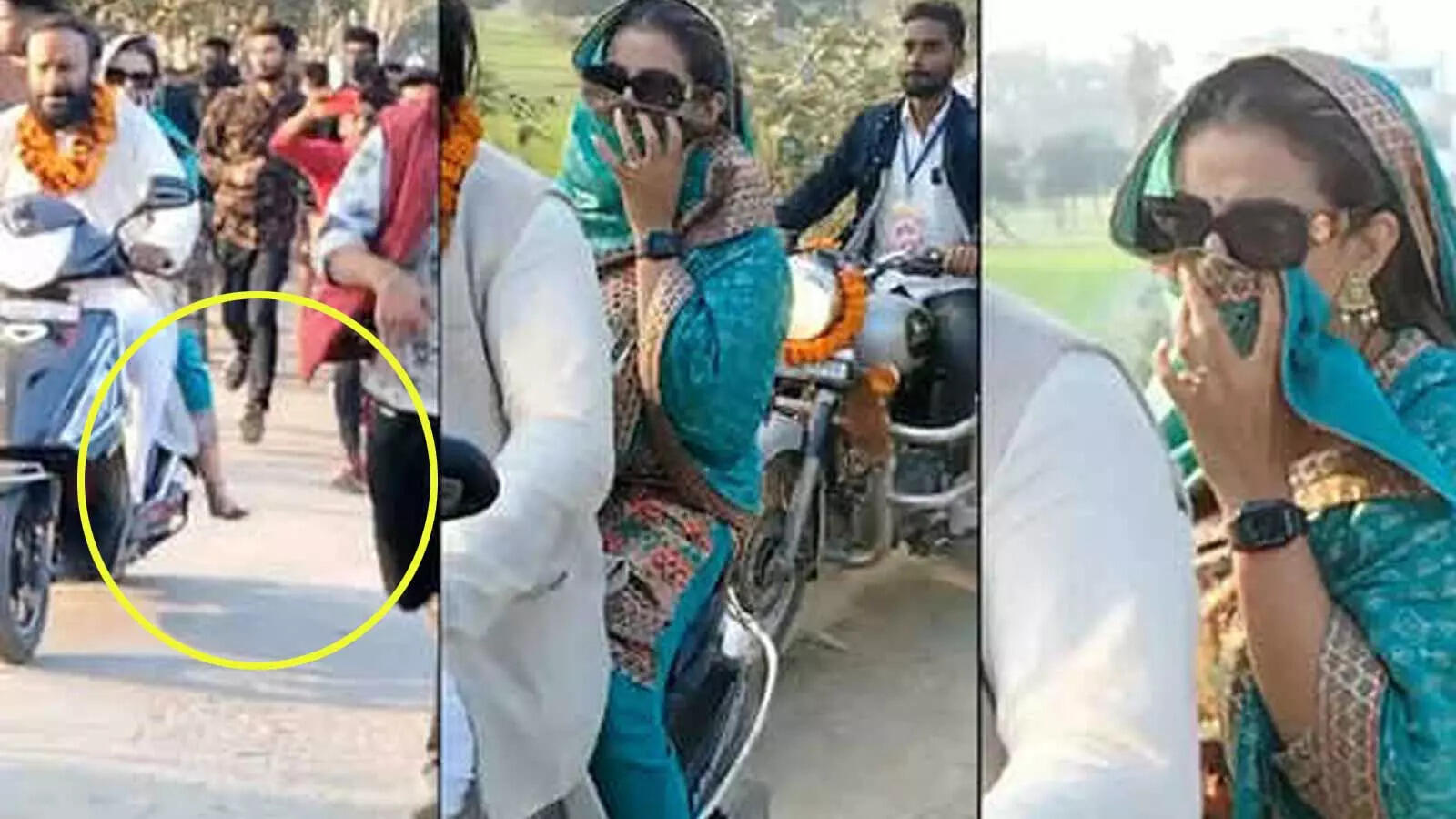 VIRAL Video! Bhojpuri actress and singer Akshara Singh goes barefoot on ...