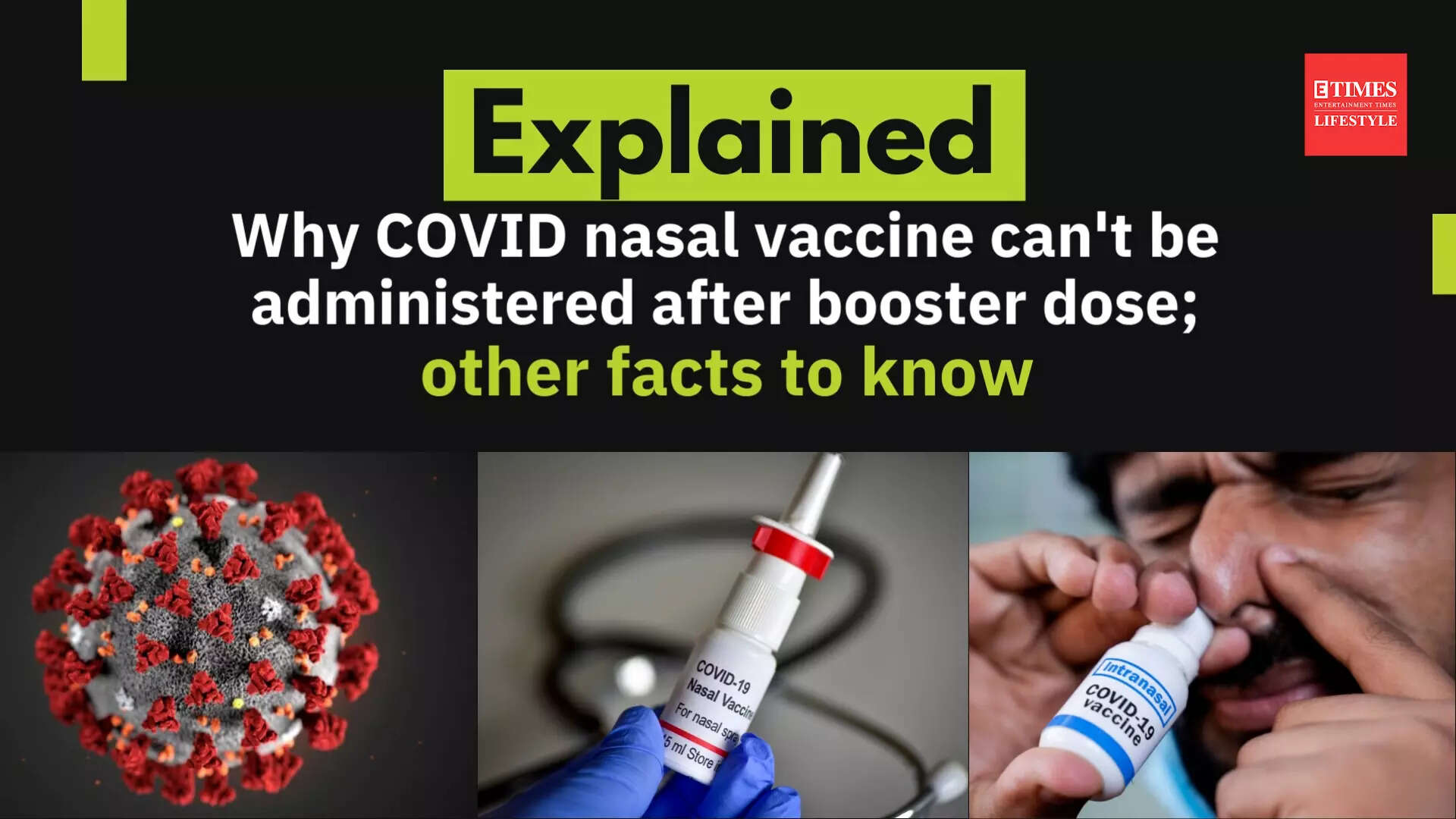 Explained: Why COVID nasal vaccine can't be administered after booster ...