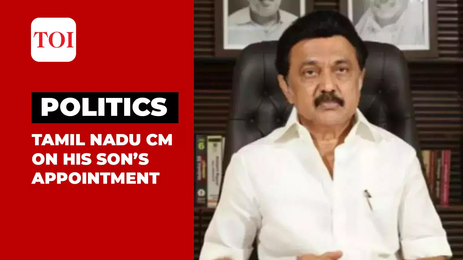 Tamil Nadu CM M K Stalin defends his son Udhayanidhi Stalin's appointment