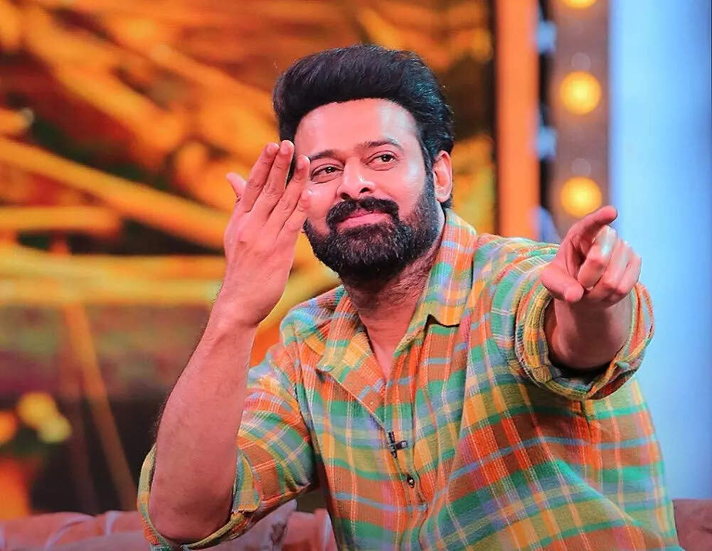 Photos: Prabhas keeps it stylish in a checkered casual shirt and cargo ...