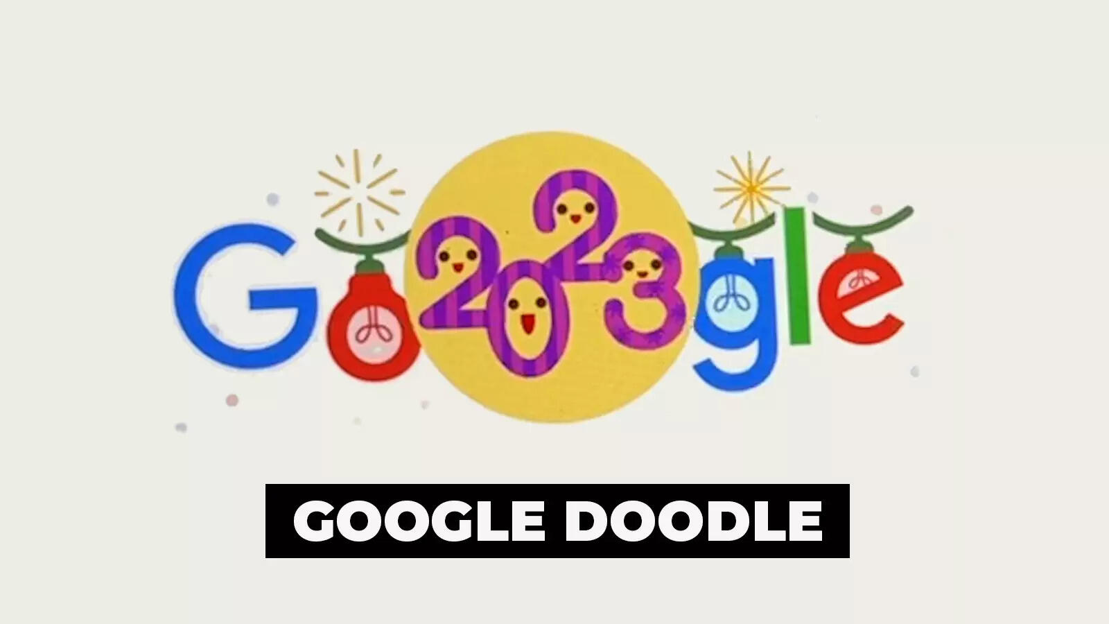 Google celebrates New Year 2023 with a special animated doodle