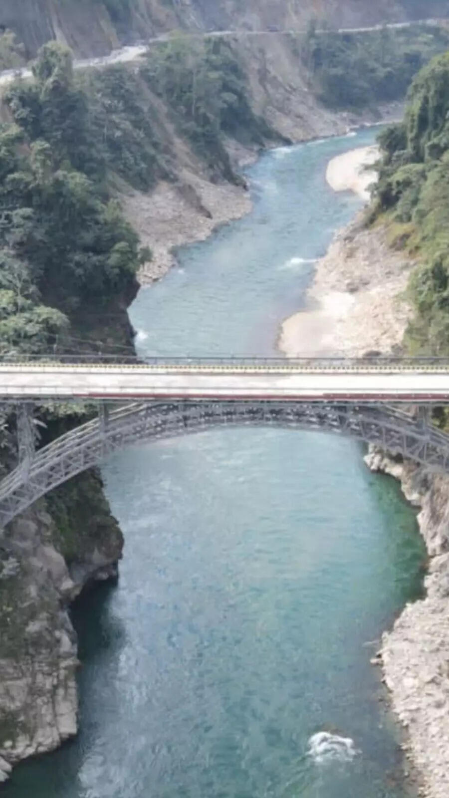 India China Border | Siyom Bridge: Rajnath To Open 100m Steel Arch ...