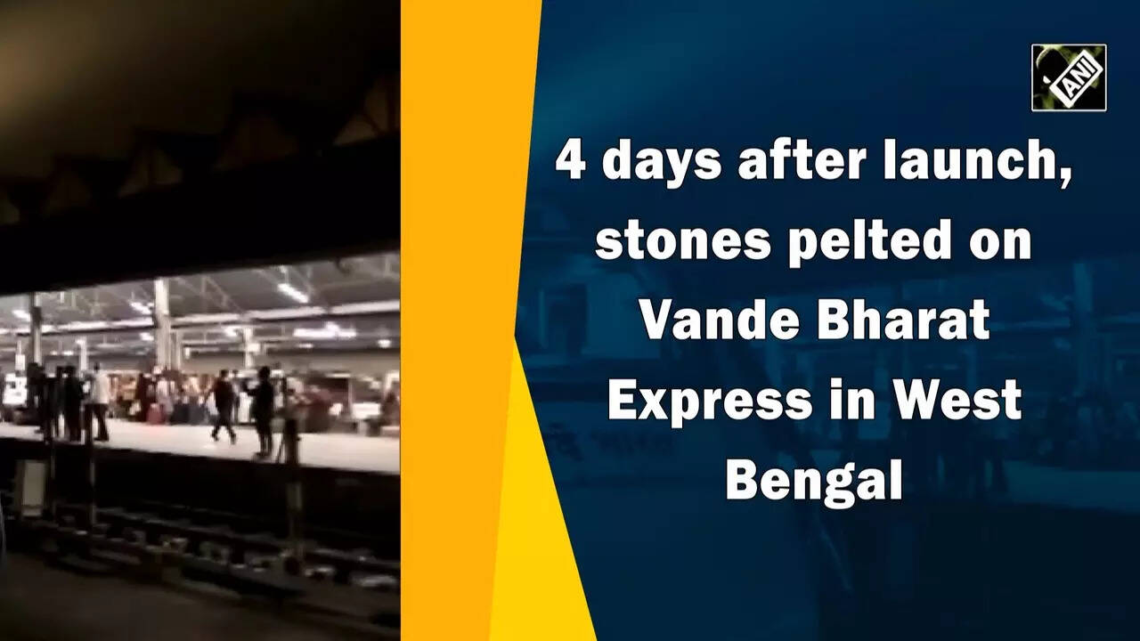 vande bharat express: 4 days after launch, stones pelted on Vande Bharat Express in West Bengal