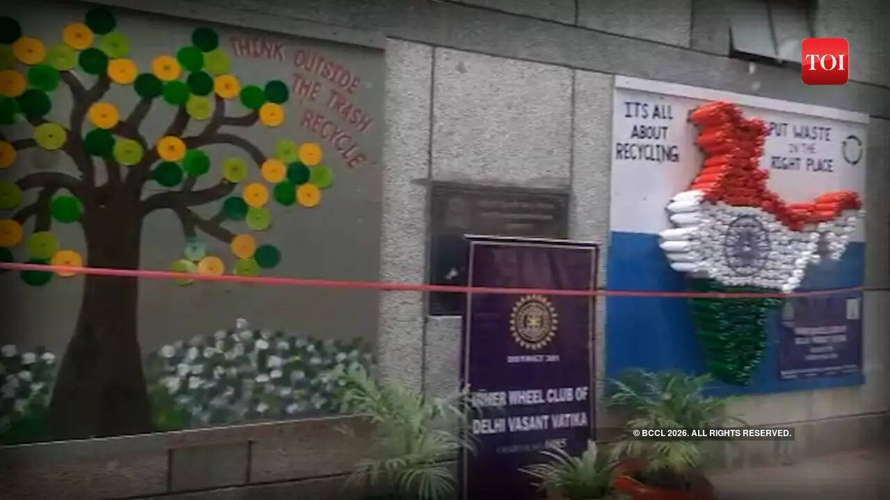 Miracles from the waste, Delhi's school made India's map from dump plastic